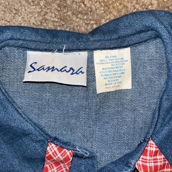 Samara | Dresses | Vintage Samara Girls Denim Dress | Poshmark